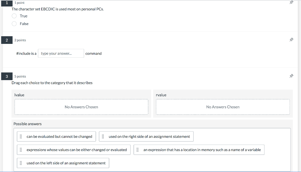 Solved The character set EBCDIC is used most on personal | Chegg.com