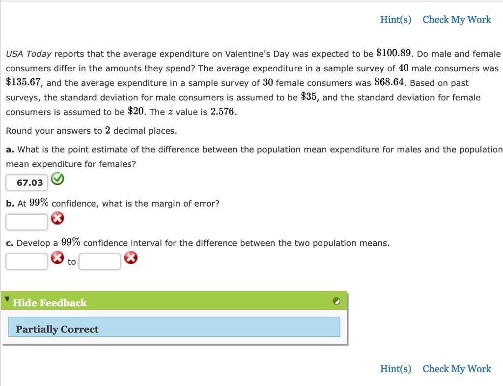 Solved USA Today reports that the average expenditure on | Chegg.com
