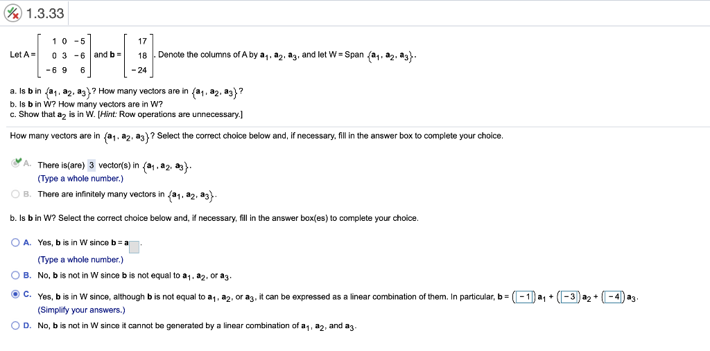 Solved Let A and . Denote the columns of A by , , , and | Chegg.com Solved Let A and . Denote the columns of A by , , , and | Chegg.com