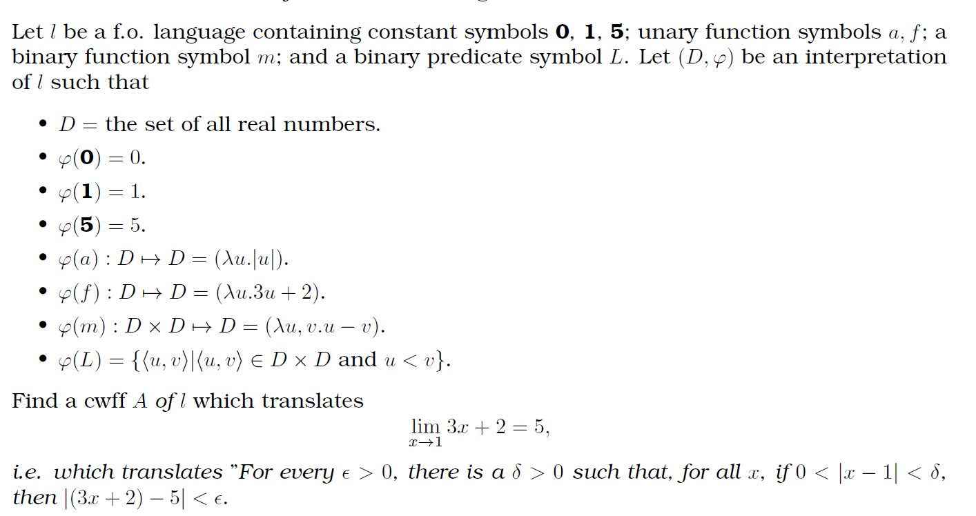 Solved Let l be a f.o. language containing constant symbols | Chegg.com
