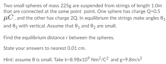 Solved Q1) Two identical metallic blocks resting on a | Chegg.com
