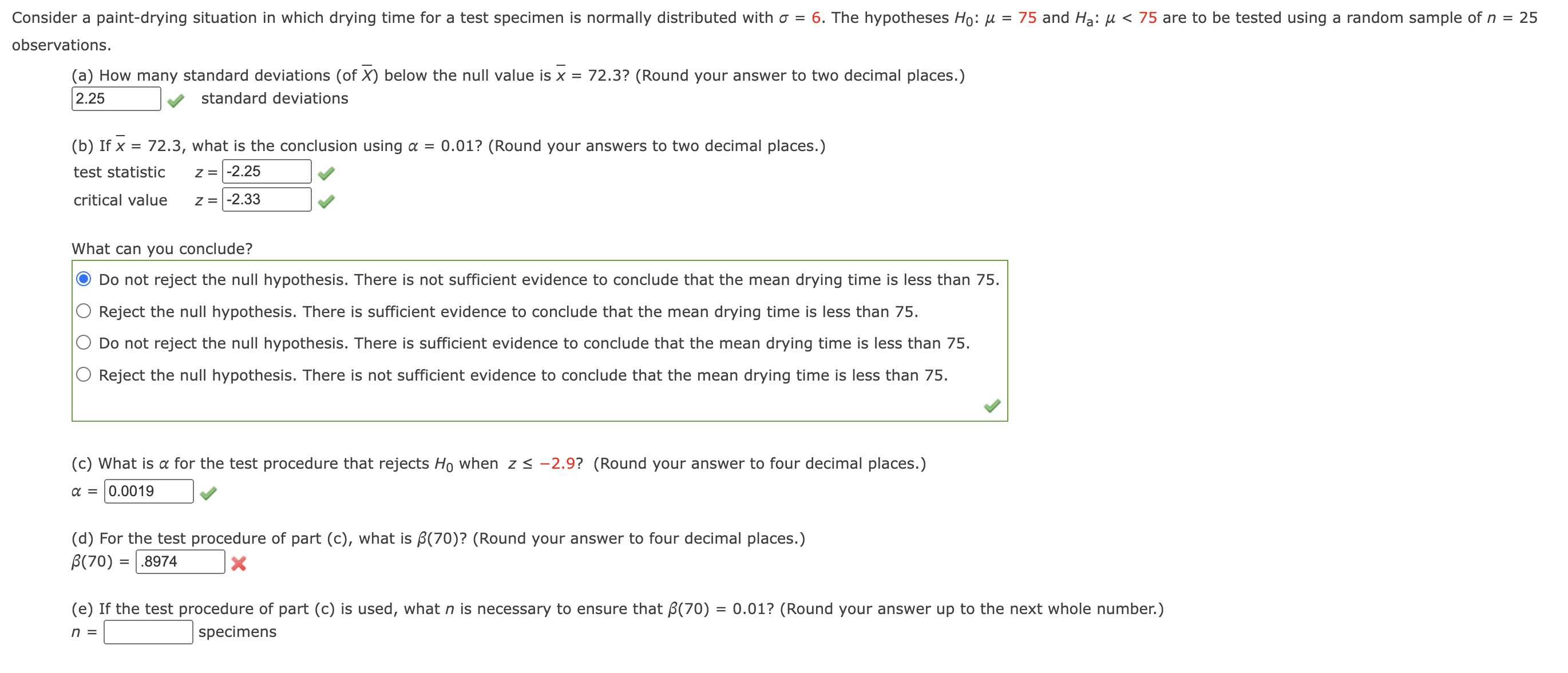 Solved servations. (a) How many standard deviations (of Xˉ ) | Chegg.com