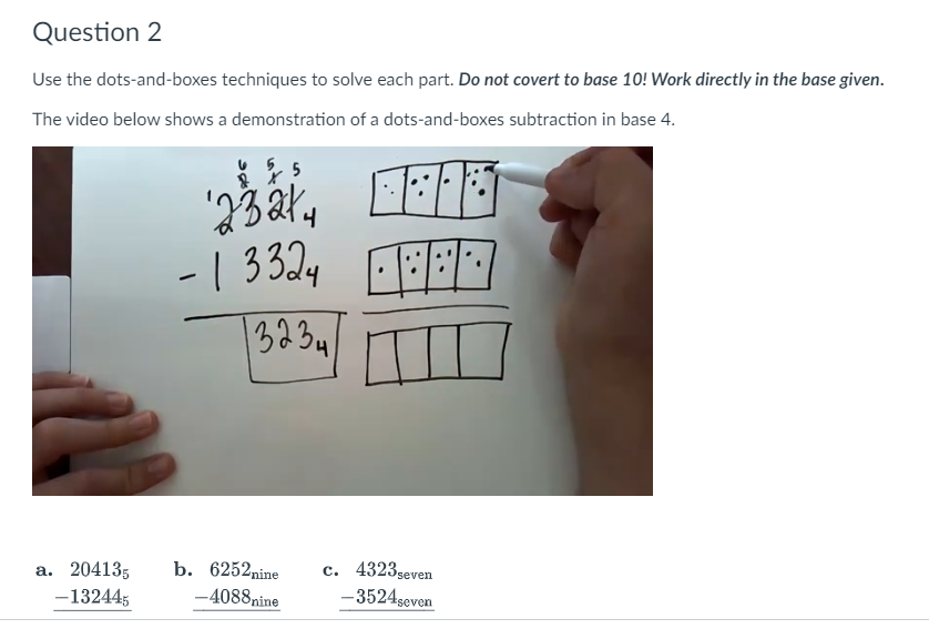 Question 2Use the dots-and-boxes techniques to solve | Chegg.com