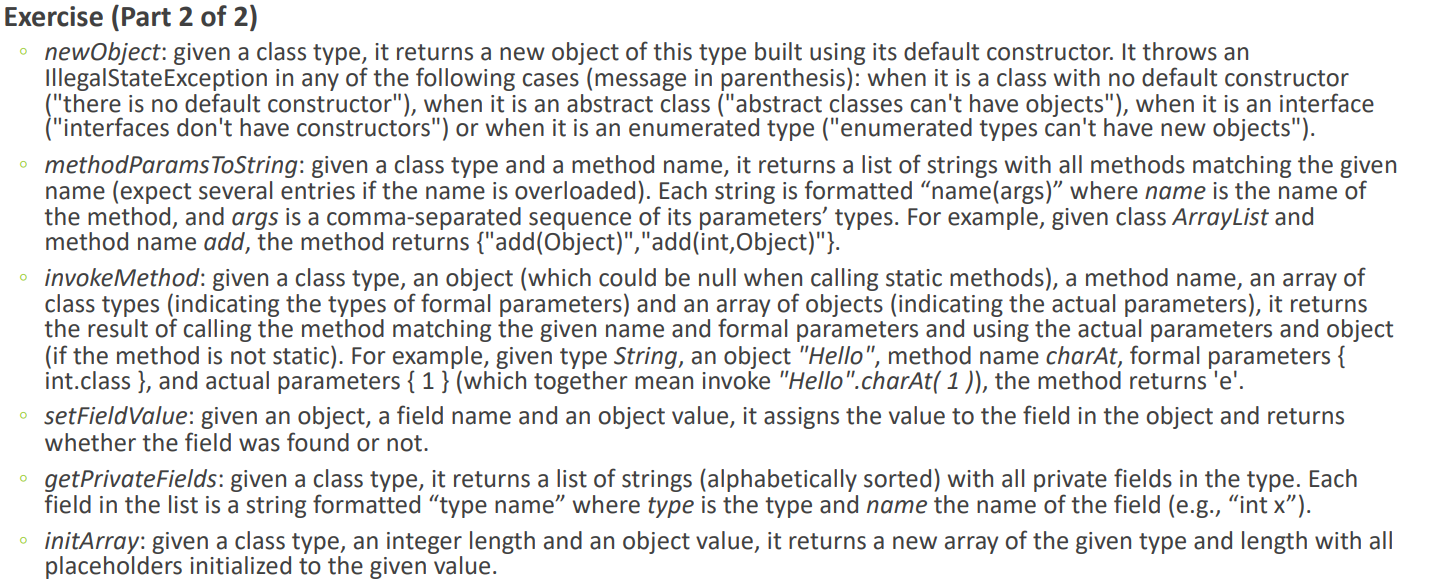 Solved Write the implementation of the methods (below) in | Chegg.com
