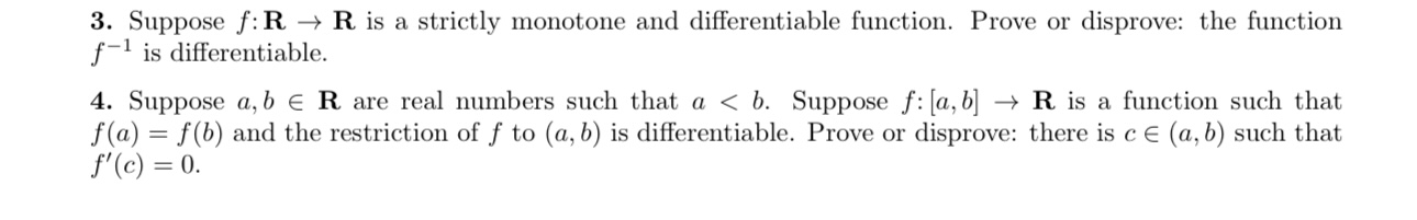 Solved i cant seem to get these right Suppose f:R→R ﻿is a | Chegg.com