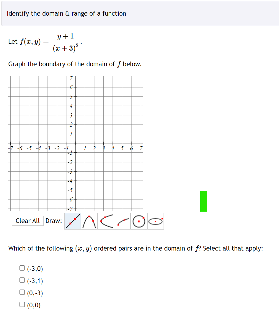 Solved Identify the domain \& range of a function Let | Chegg.com