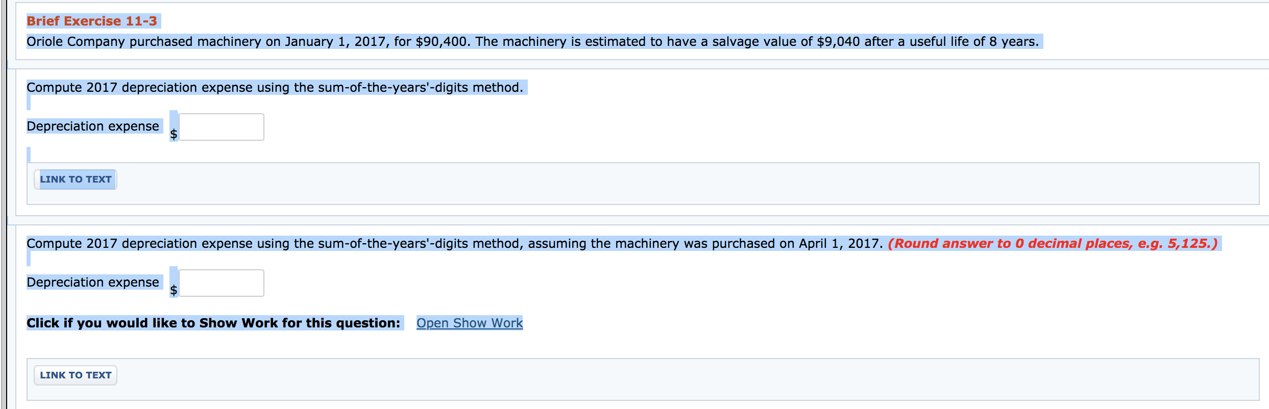 Solved Brief Exercise 11-3 Oriole Company purchased | Chegg.com Solved Brief Exercise 11-3 Oriole Company purchased | Chegg.com