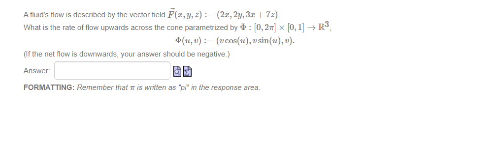 Solved A fluid's flow is described by the vector field F(x, | Chegg.com