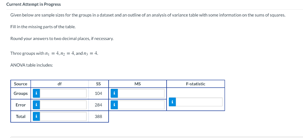 Solved Current Attempt in Progress Given below are sample | Chegg.com