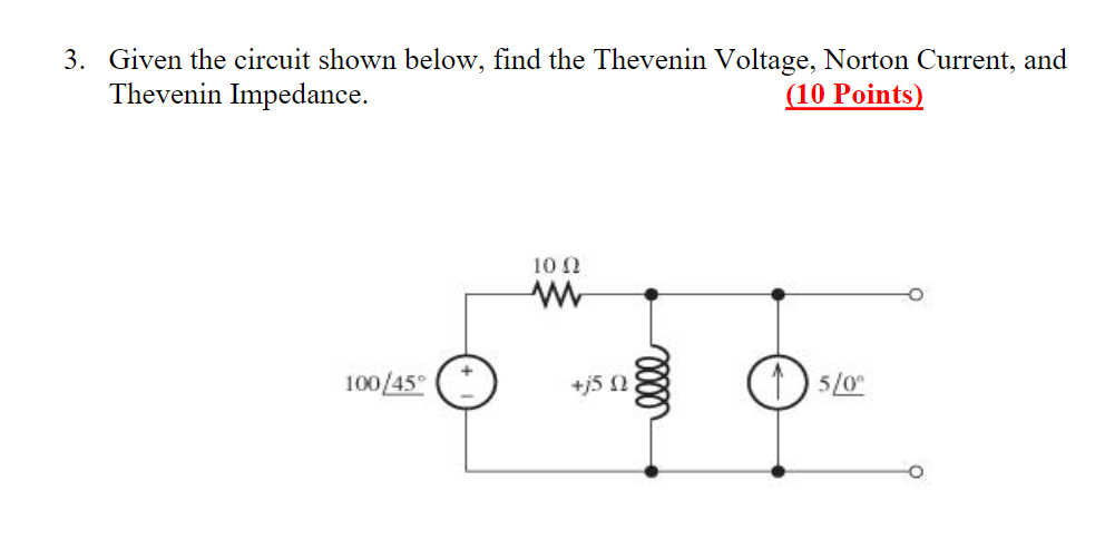 Solved Given the circuit shown below, find the Thevenin | Chegg.com