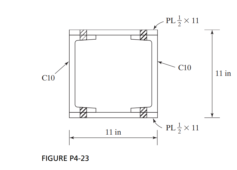 Solved . A tension member is to consist of two C10 channels | Chegg.com