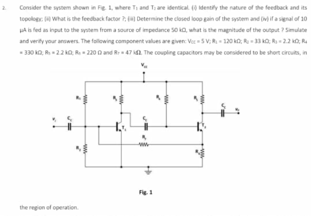 Solved 2. Consider the system shown in Fig. 1, where to and | Chegg.com