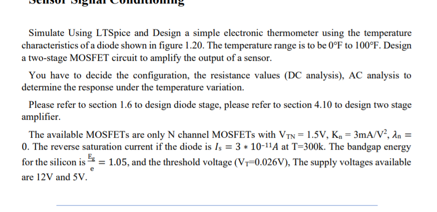 Solved Simulate Using LTSpice and Design a simple electronic | Chegg.com