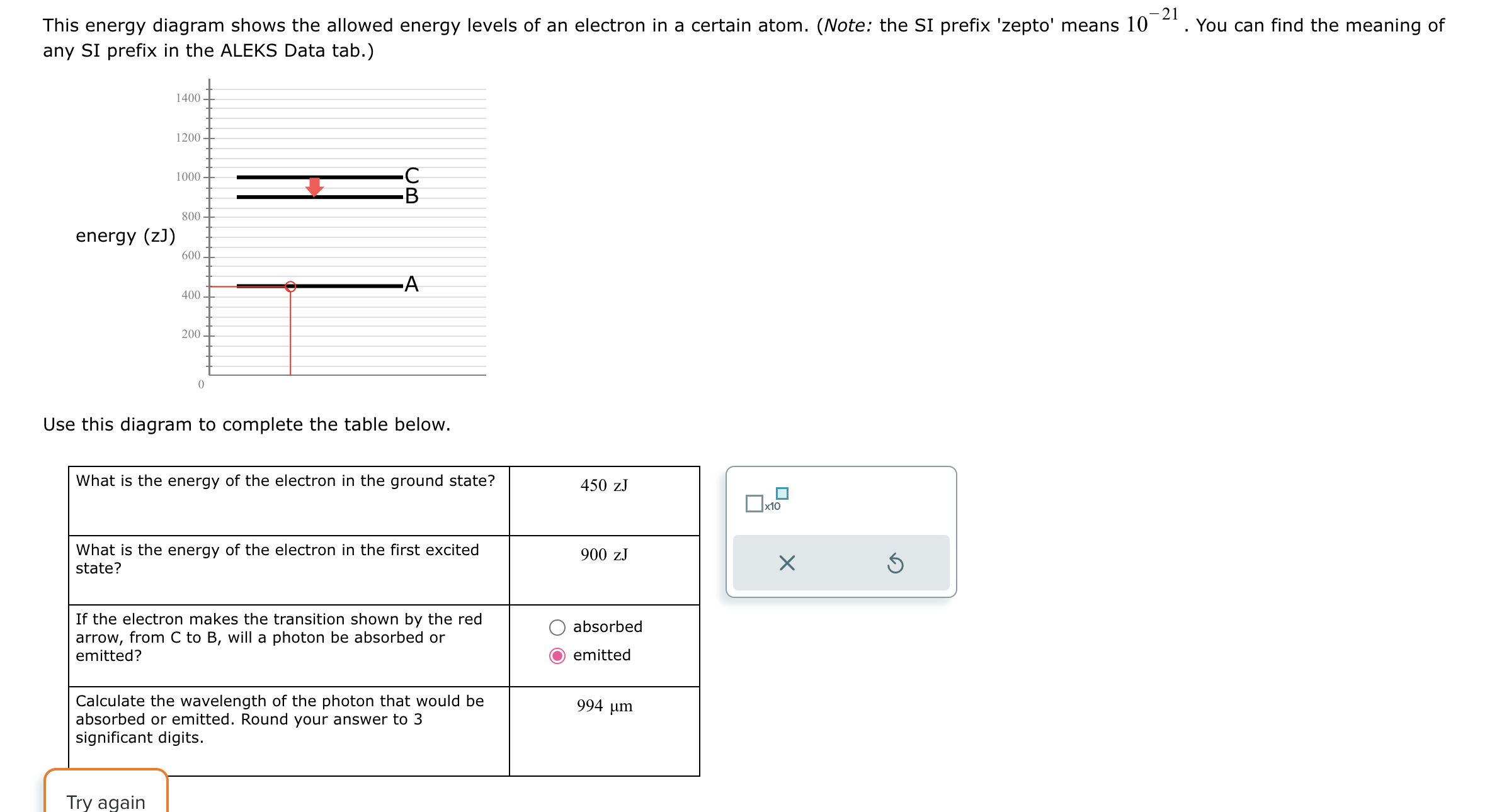 Solved Calculate the wavelength of the photon that would be | Chegg.com