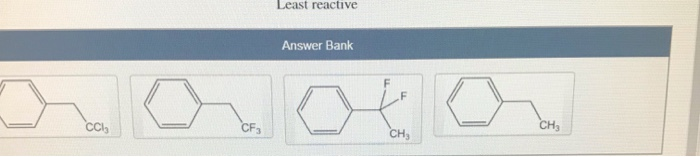 Solved Rank the monosubstituted benzene compounds in order | Chegg.com