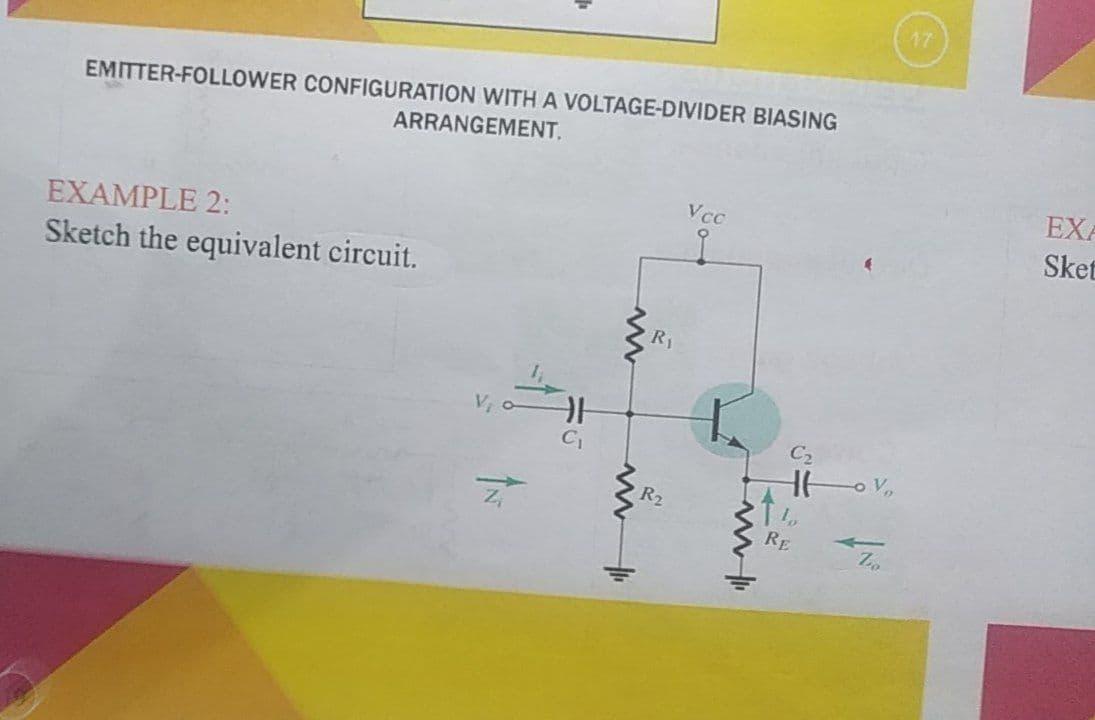Solved EMITTER-FOLLOWER CONFIGURATION WITH A VOLTAGE-DIVIDER | Chegg.com
