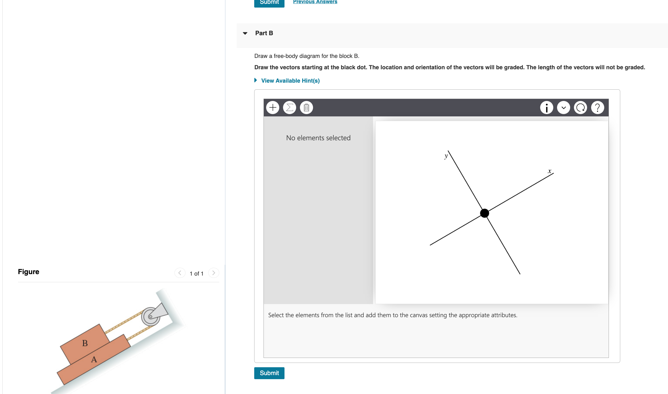 Solved Block A in (Figure 1) is heavier than block B and is | Chegg.com