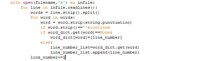 Solved with open (filename, 'r' as infile: for line in | Chegg.com