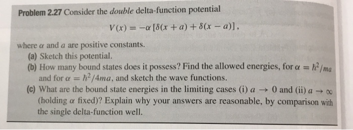Problem 227 Consider The Double Delta Function 2745