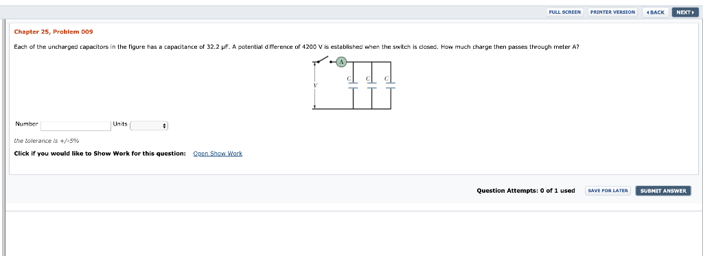 Solved FULL SCREEN PRINTER VERSION BACK NEXT Chapter 25, | Chegg.com