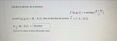 Solved Calculer la derivice de la fonction | Chegg.com