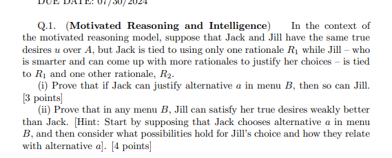 Solved Q.1. (Motivated Reasoning and Intelligence) ﻿In the | Chegg.com