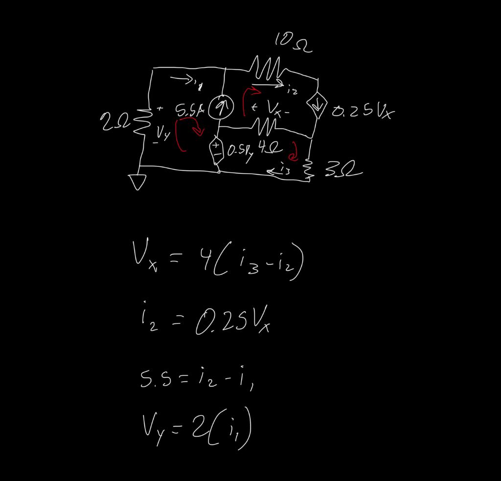 Solved 2). Solve for the mesh currents i1, i2 and i3, and | Chegg.com