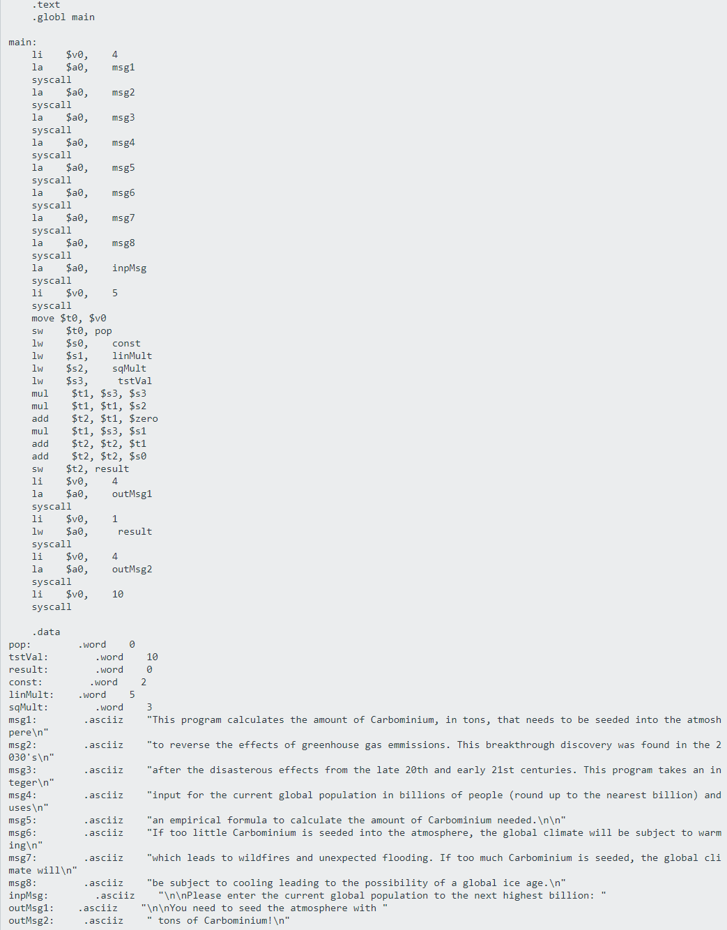 Solved need to debug the following MIPS Assembly program | Chegg.com