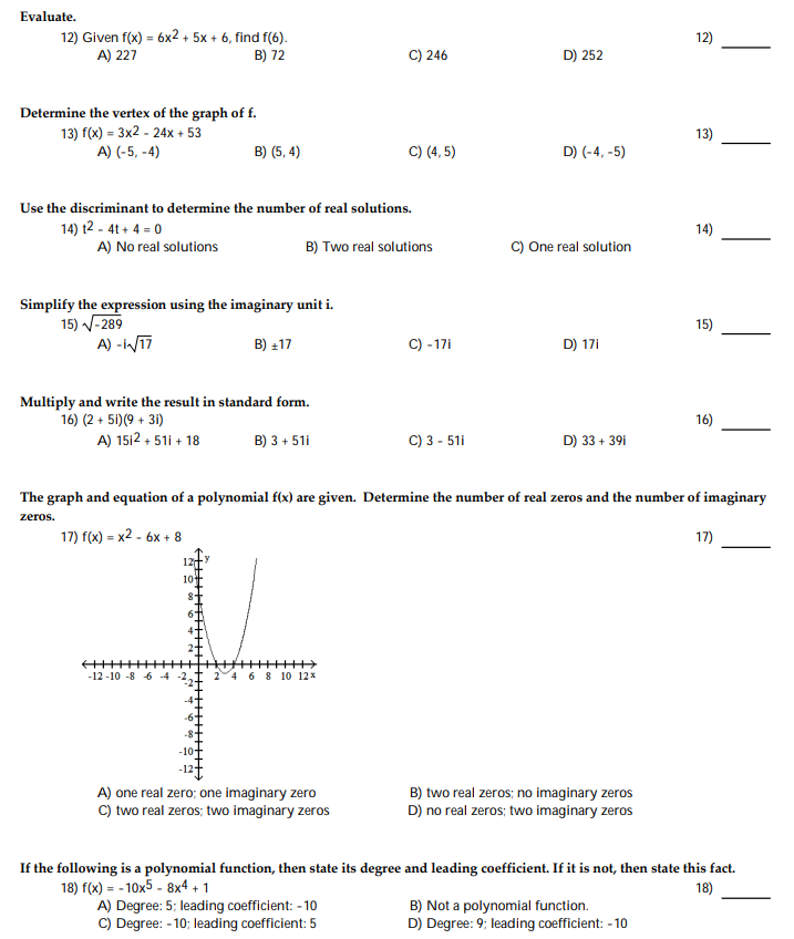 Solved Evaluate.Given f(x)=6x2+5x+6, ﻿find f(6).Use the | Chegg.com