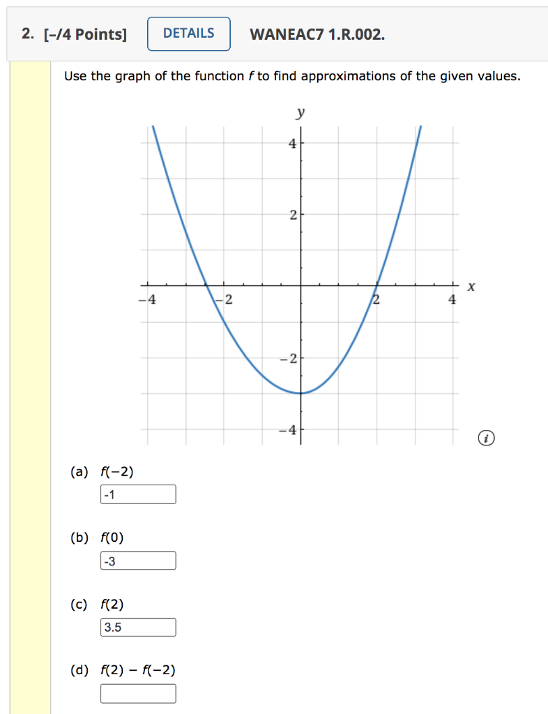 Solved 2. [-14 Points] DETAILS WANEAC7 1.R.002. Use the | Chegg.com