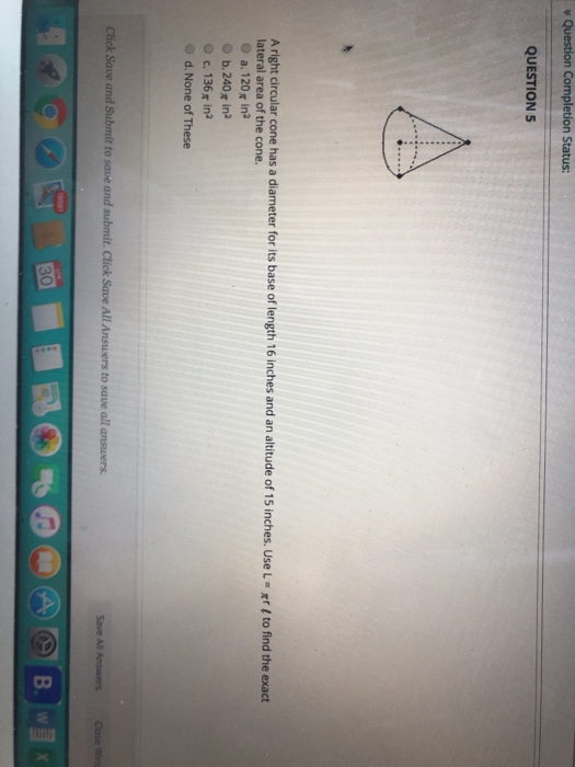 Solved Question Completion Status: QUESTION 5 A right | Chegg.com