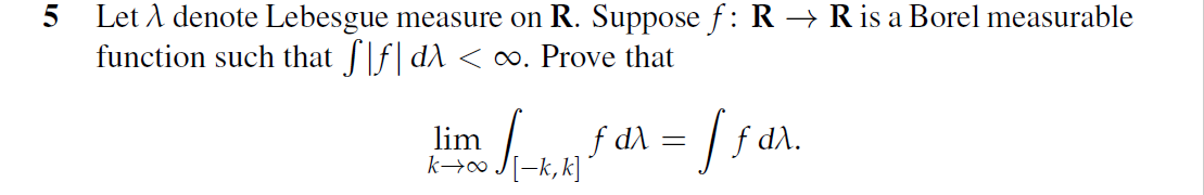Solved 5 Let λ Denote Lebesgue Measure On R Suppose F R→r