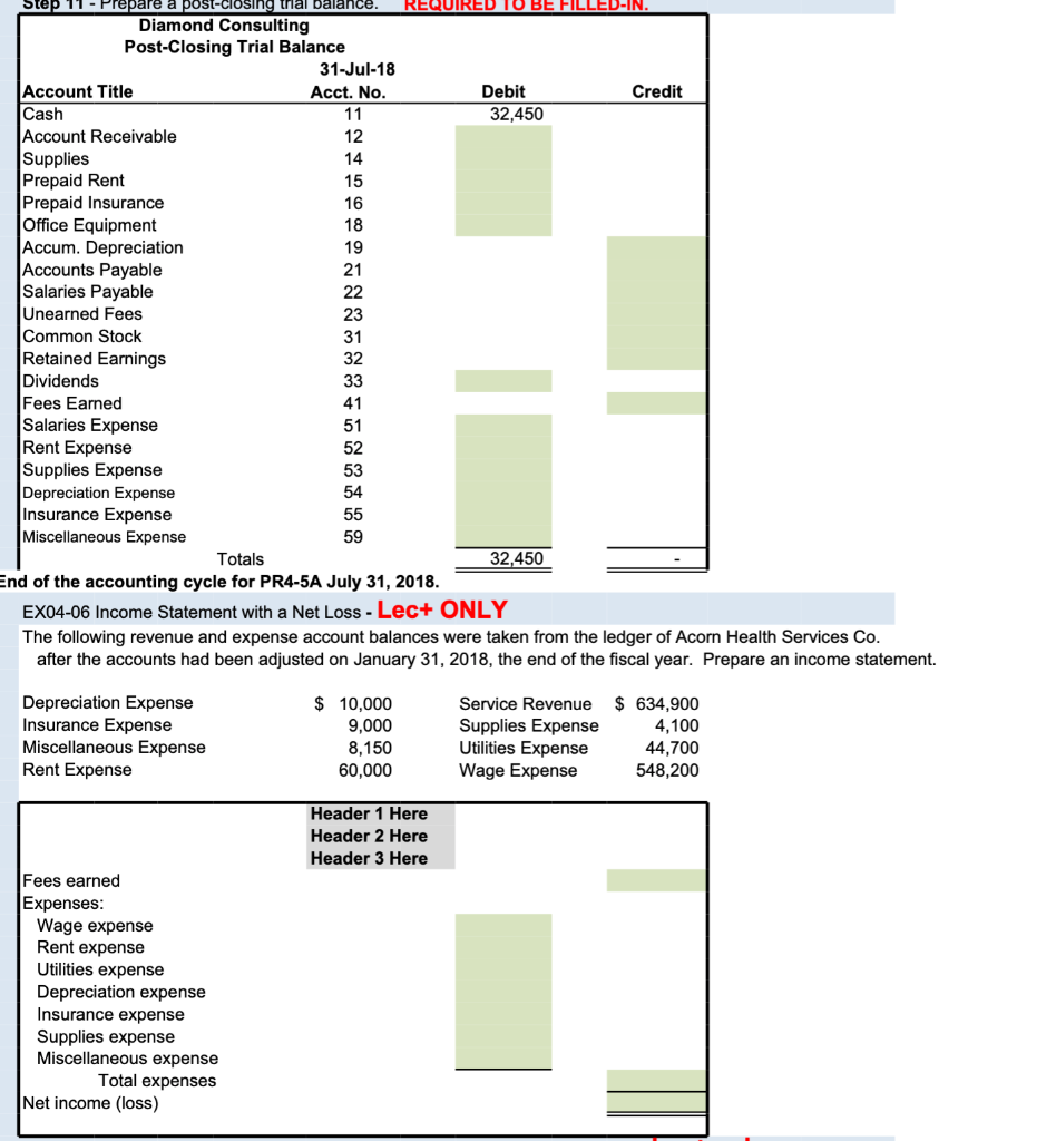 Solved Step 7 - Prepare an adjusted trial balance. This is | Chegg.com