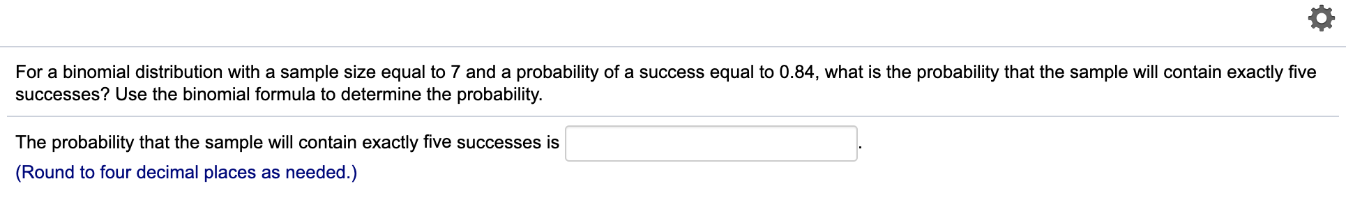 Solved For a binomial distribution with a sample size equal | Chegg.com