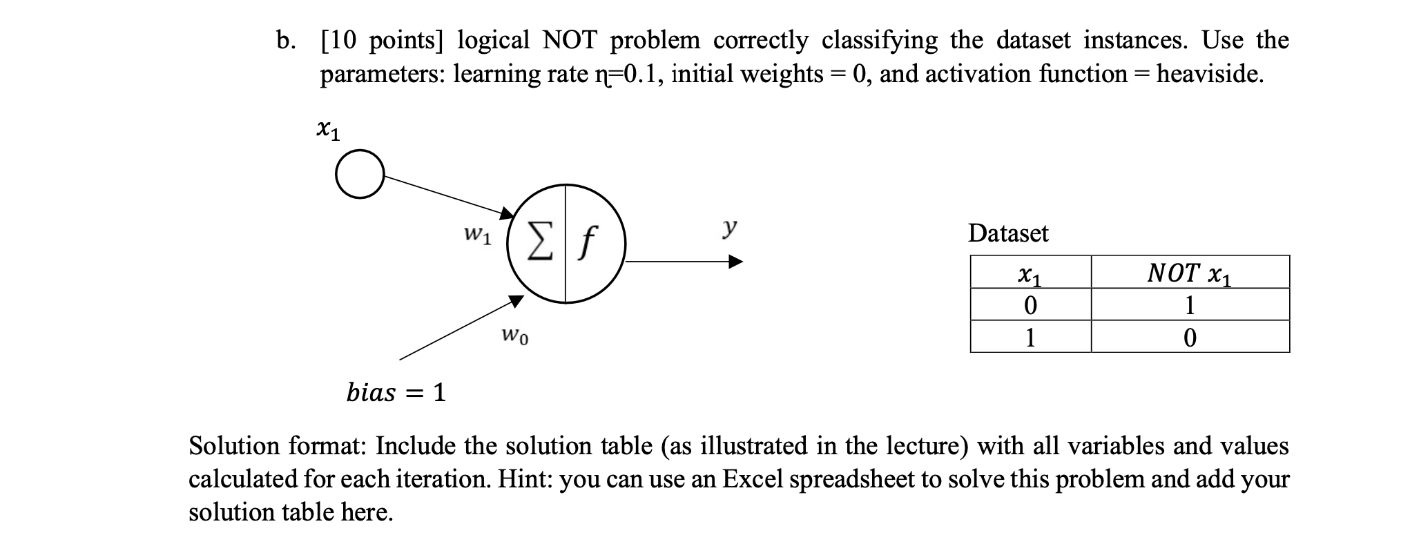 Solved b. [10 points] logical NOT problem correctly | Chegg.com