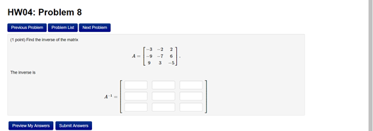 Solved HW04: Problem 8 Previous Problem Problem List Next | Chegg.com