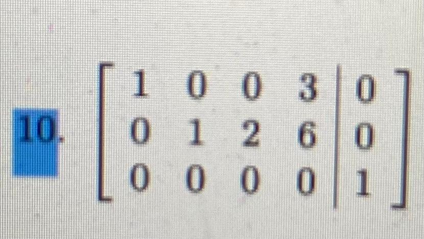 Solved the following matrice are in reduced row echelon | Chegg.com