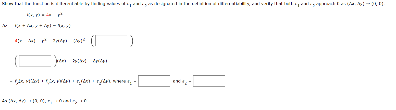 Solved Show that the function is differentiable by finding | Chegg.com