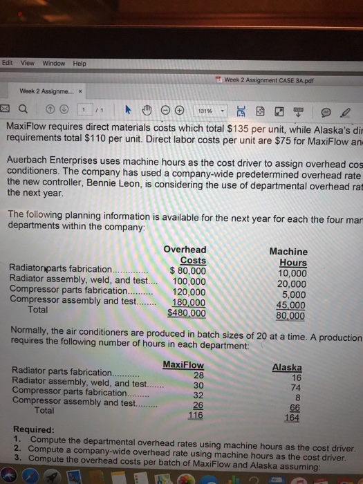 CASE 2B-MENDEL PAPER COMPANY Mendel Paper Company | Chegg.com