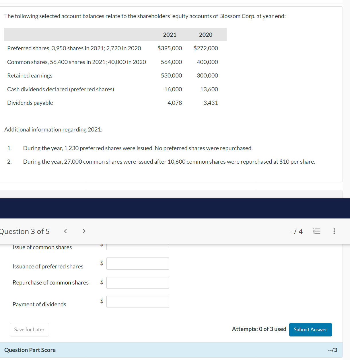 Solved The following selected account balances relate to the | Chegg.com