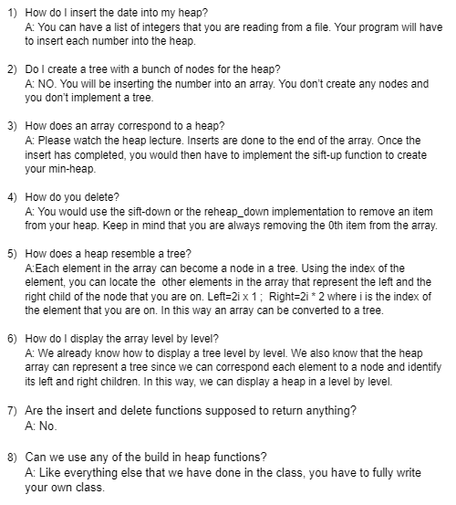 Solved Heap Assignment Java Programming Insert 10 Values