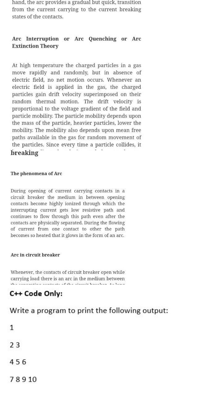 Solved hand, the arc provides a gradual but quick, | Chegg.com