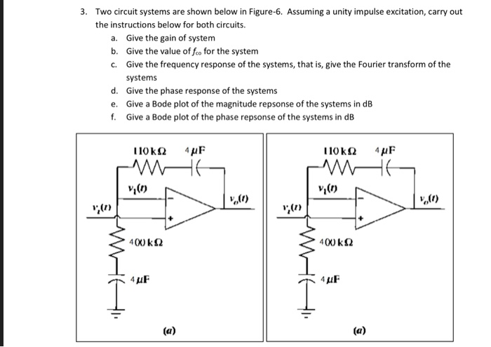 Solved A representation of a 1st order active lowpass filter | Chegg.com