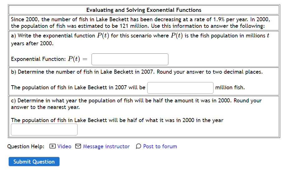 Solved Evaluating and Solving Exonential Functions Since | Chegg.com