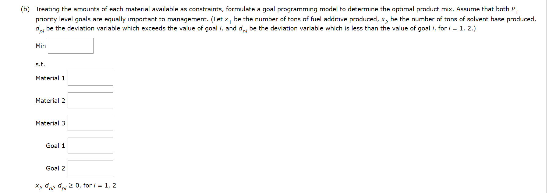 Solved The Kashif Corporation blends three raw materials to | Chegg.com