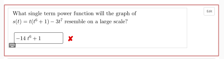 Solved What single term power function will the graph of | Chegg.com