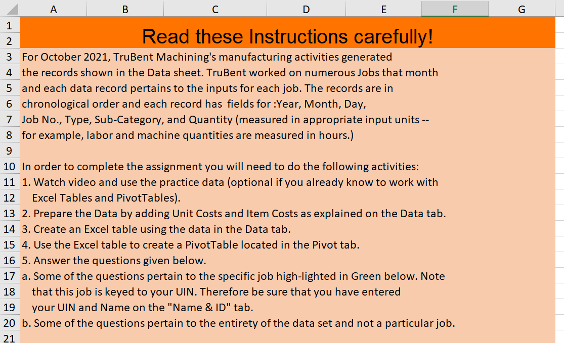 Read these Instructions carefully! For October 2021, | Chegg.com
