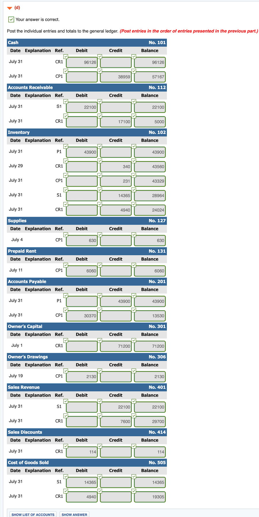 Solved Problem 7-5A (Part Level Submission) Selected | Chegg.com