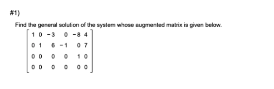 Solved Find the general solution of the system whose | Chegg.com
