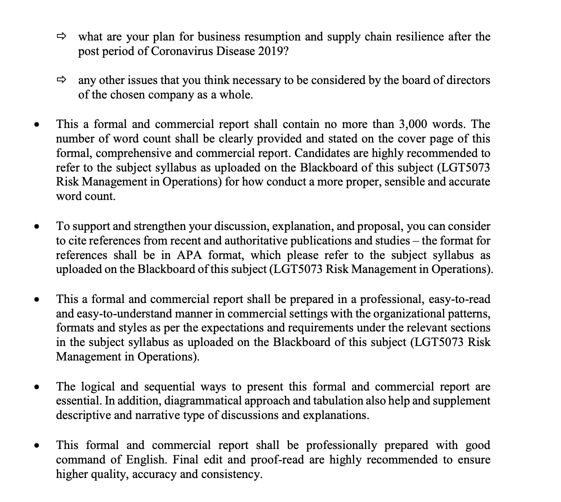 Solved 介 what are your plan for business resumption and | Chegg.com
